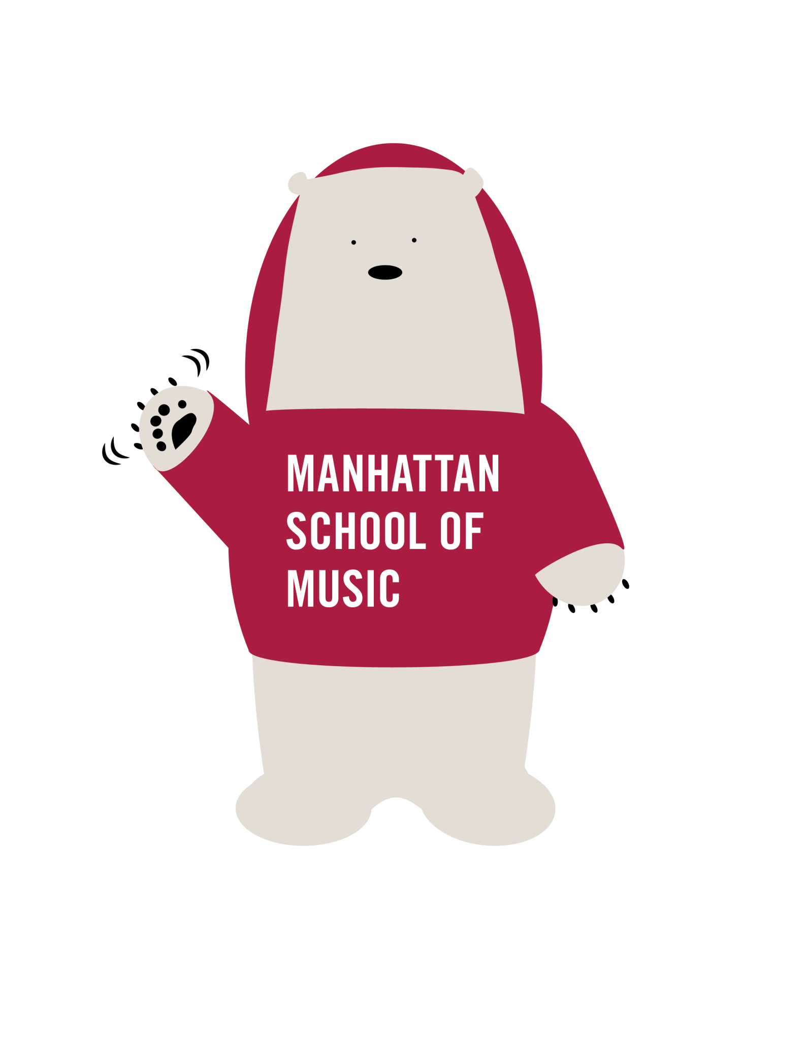 Manny MSM Sweatshirt Sticker - Manhattan School of Music Campus Store