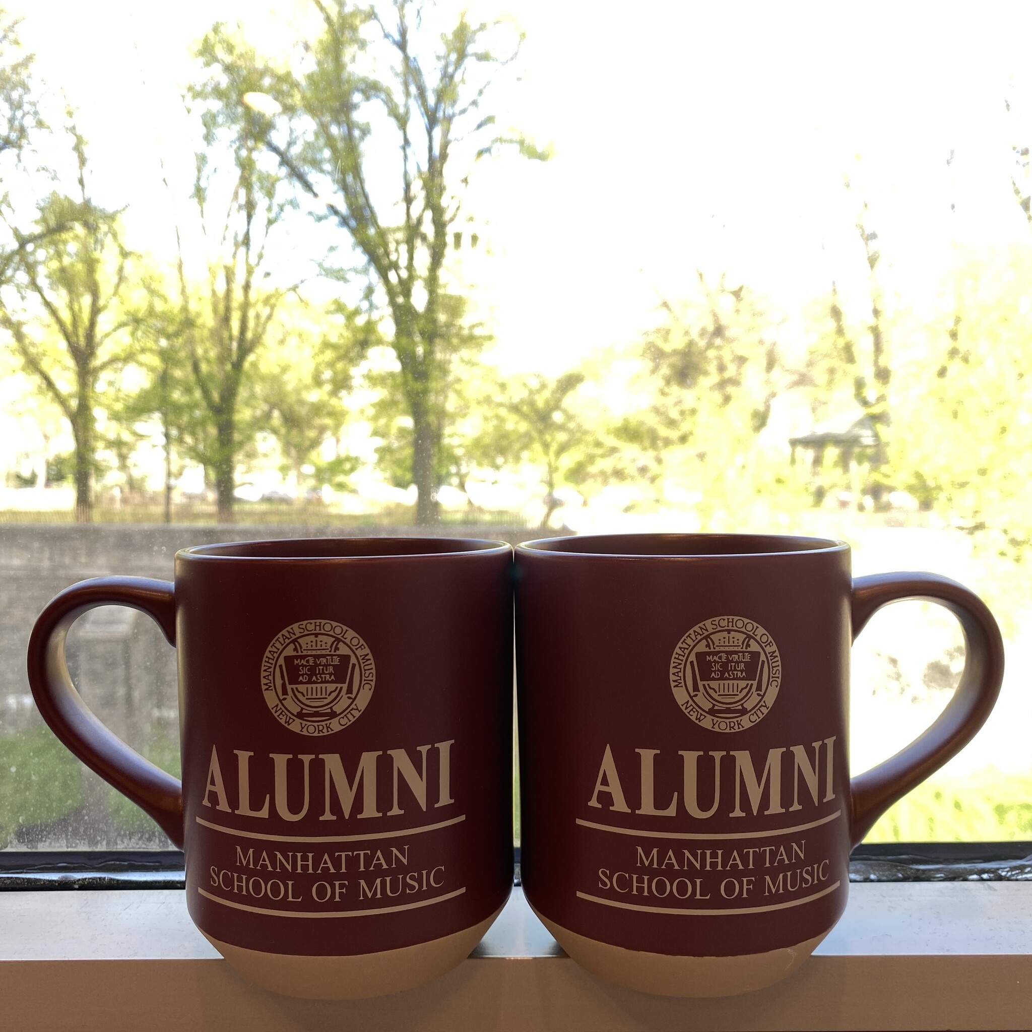 Mug: NEW Alumni, Seal (peach/maroon/light red + sand) - Manhattan ...