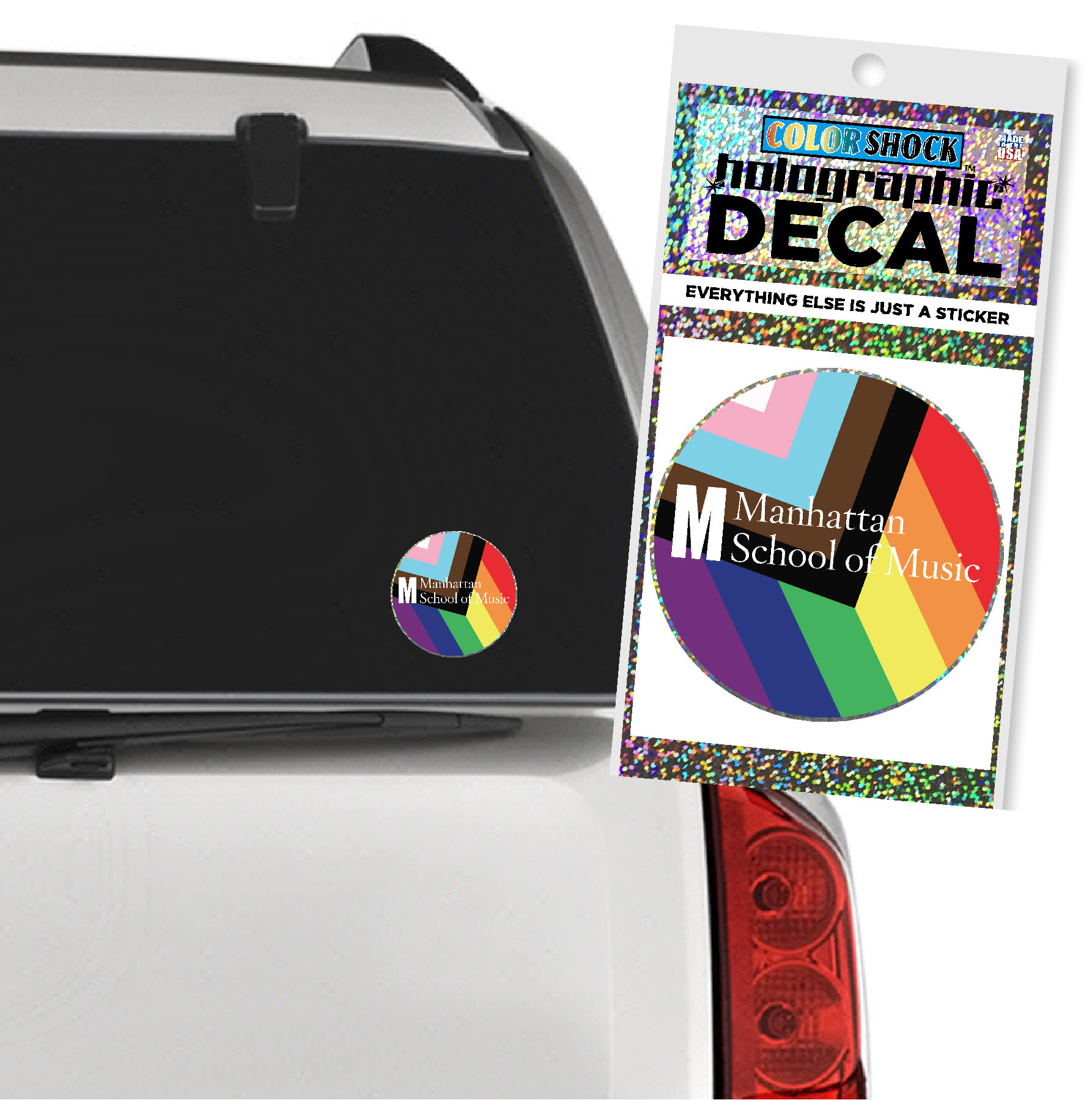 *NEW* MSM Pride Flag Sticker - Manhattan School of Music Campus Store