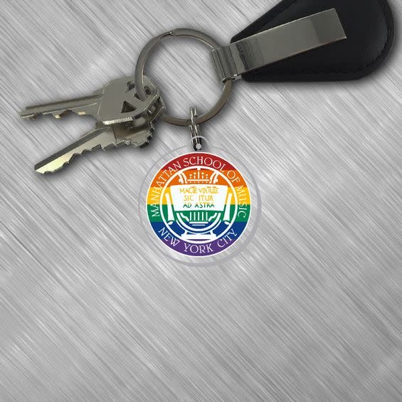 MSM Pride Seal Keychain - Manhattan School of Music Campus Store