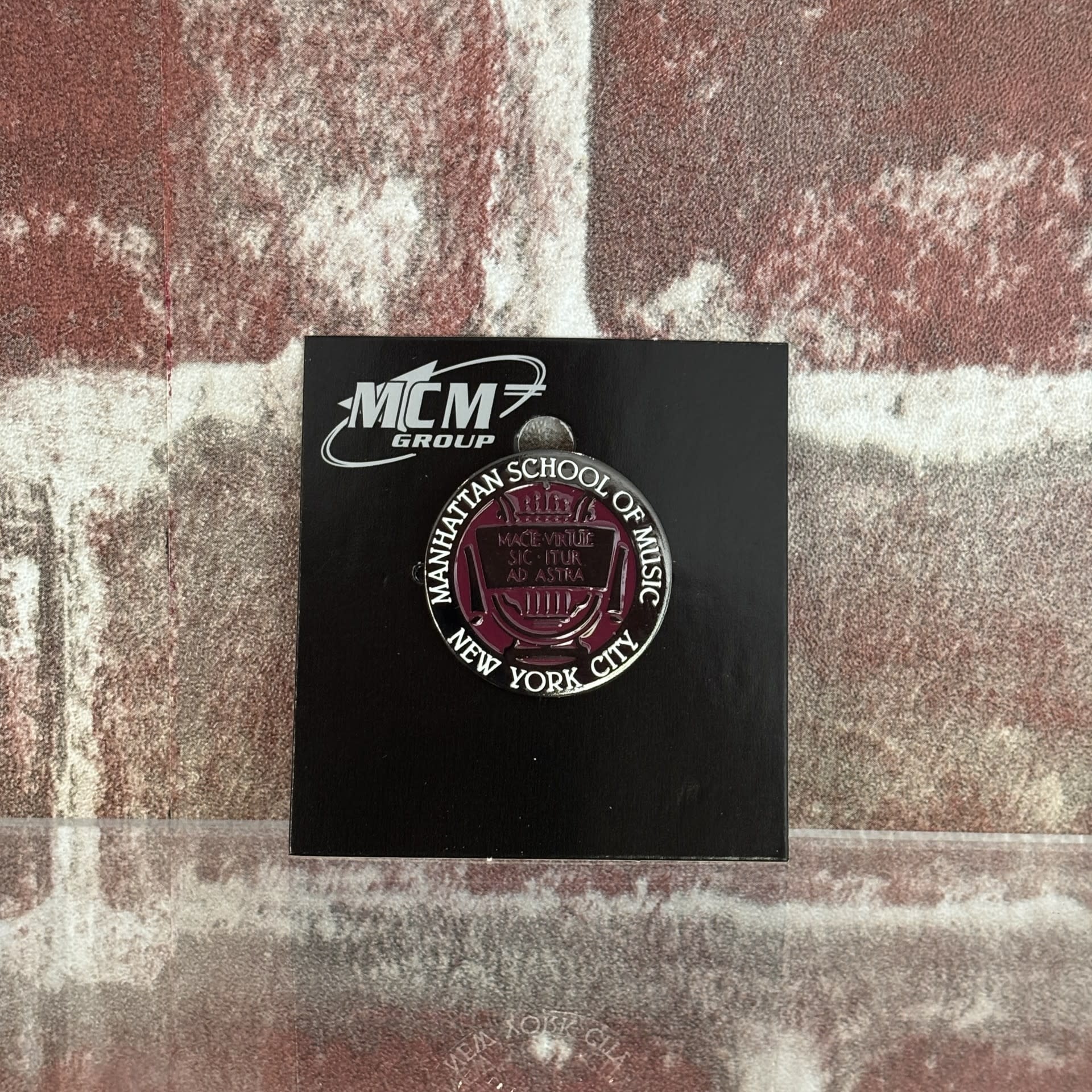 Button/Pin: MSM seal lapel - Manhattan School of Music Campus Store