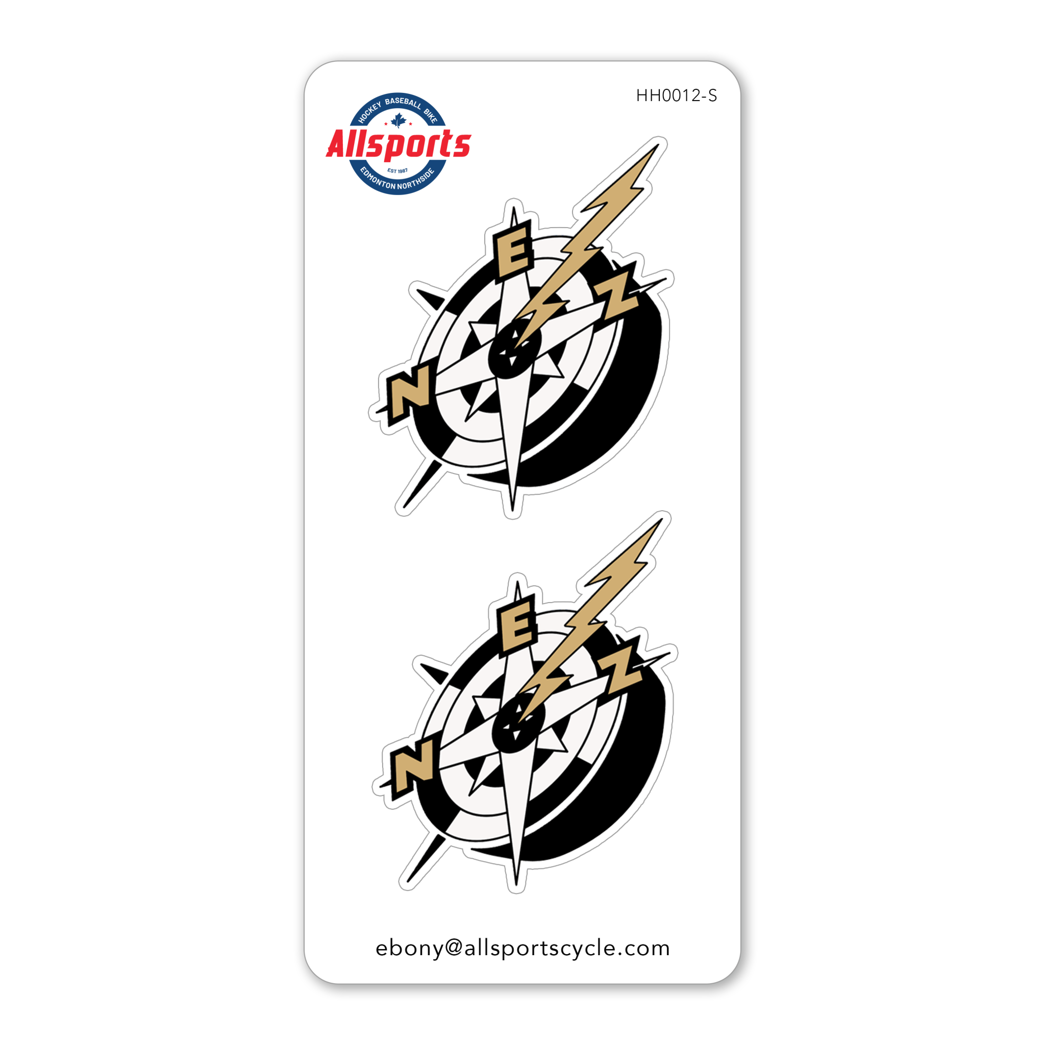 TEAM Custom Helmet Sticker Logo Sheet - Allsports & Cycle