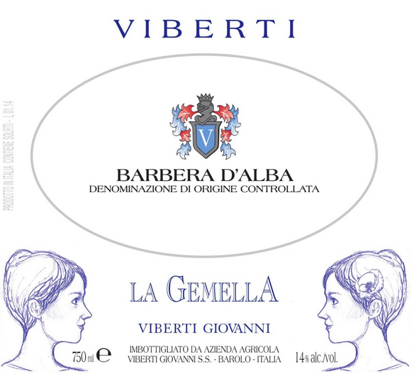 Viberti La Gemella Barbera D'Alba 2021 Piedmont, Italy 91pts-JS ...