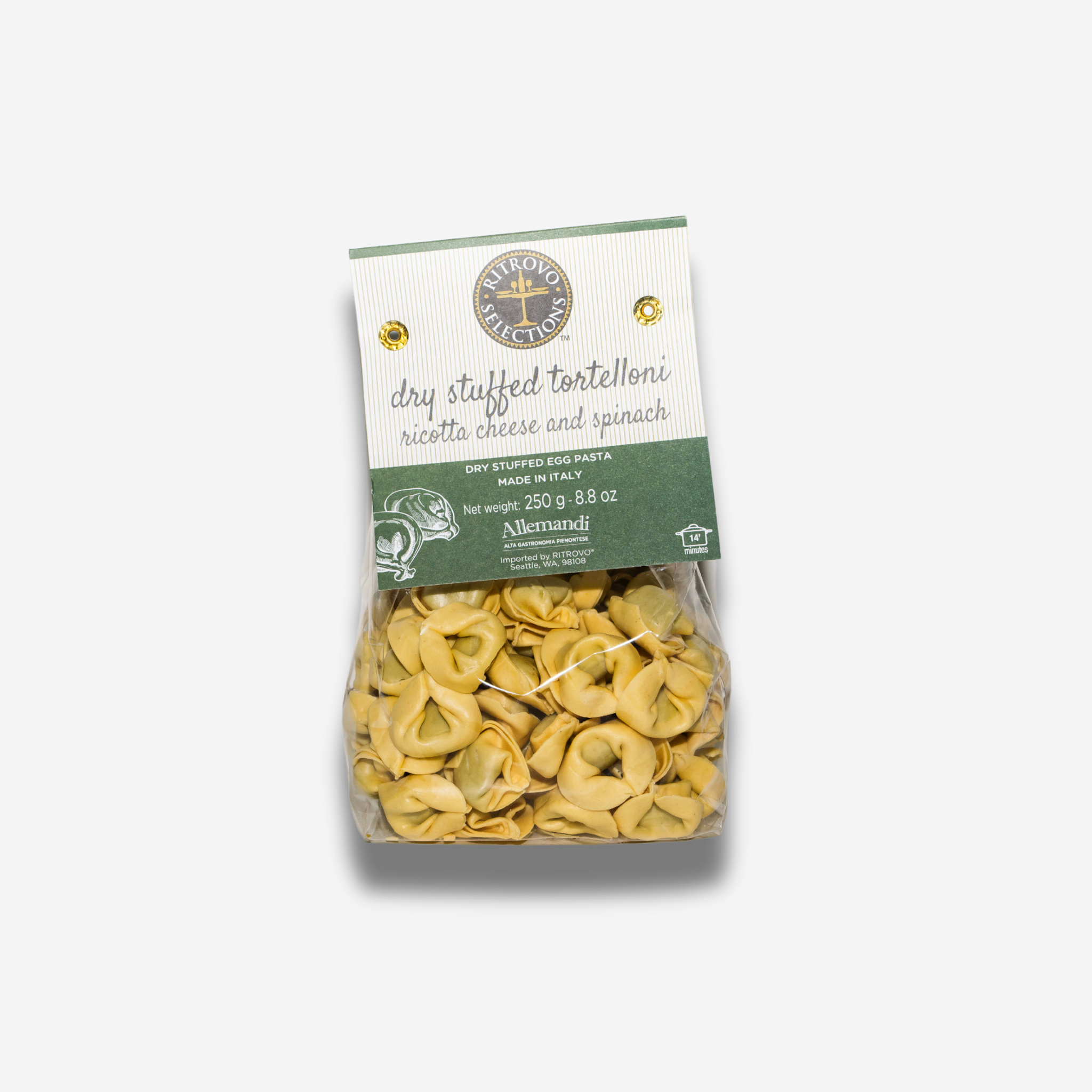Ritrovo Tortelloni with Ricotta Cheese and Spinach - 8.8 oz - Western ...