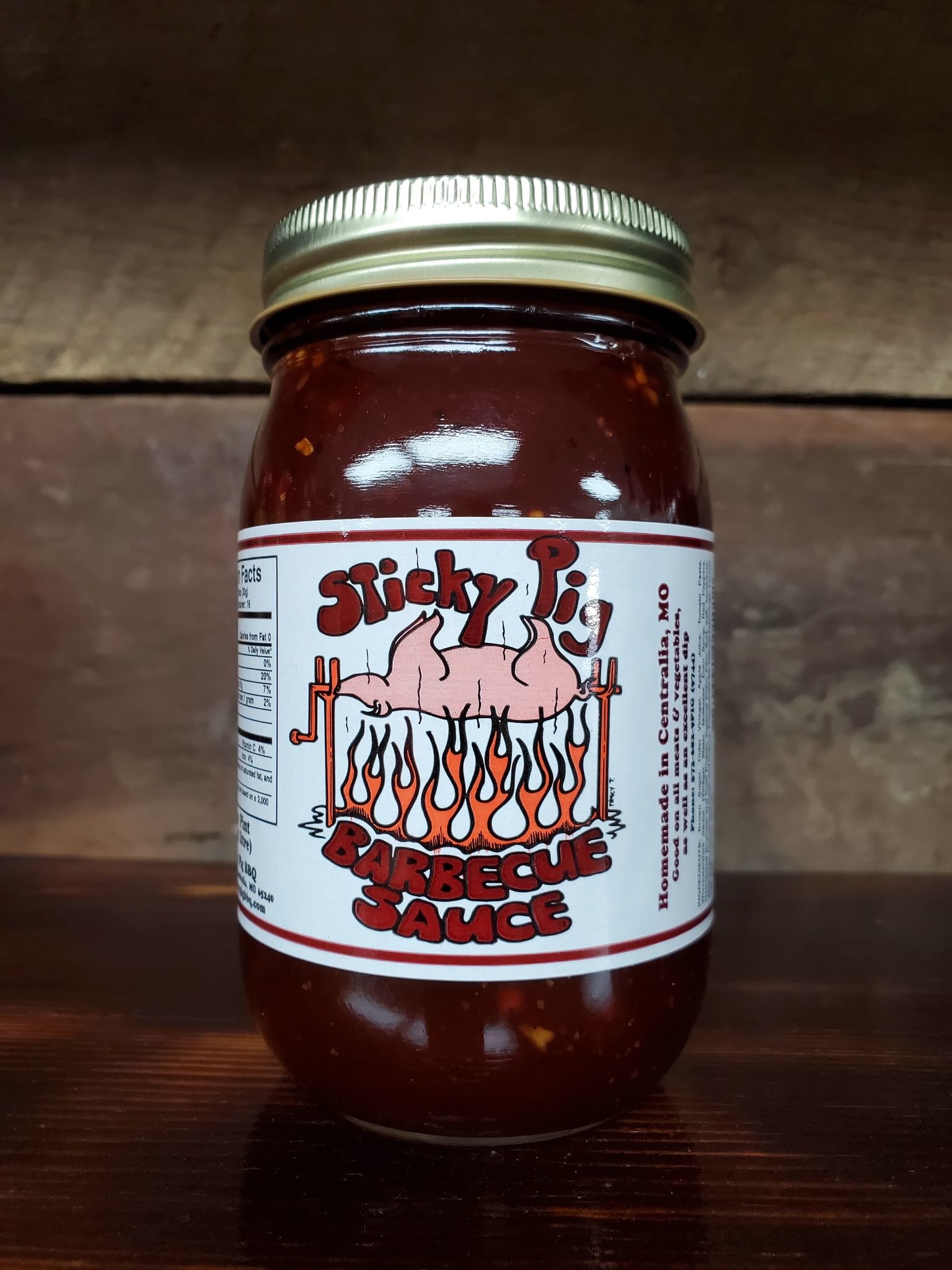 Sticky Pig BBQ Sauce - Pint - The Grill Guys
