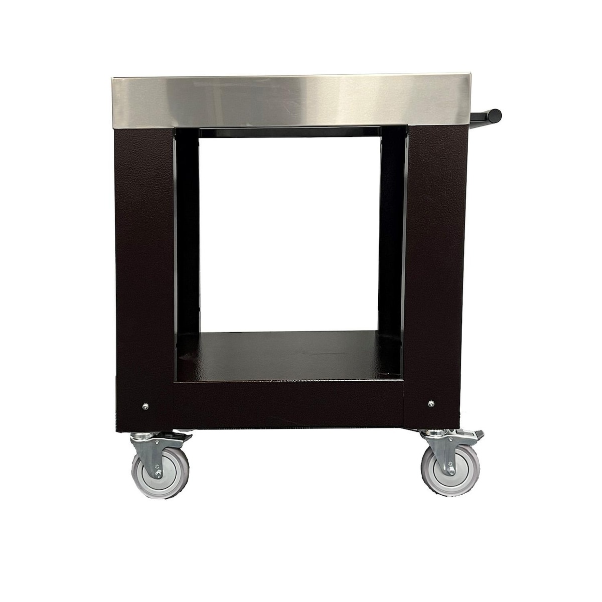 Alfa Mini Cart 72CM - Silver Black for Moderno Portable - The Grill Guys