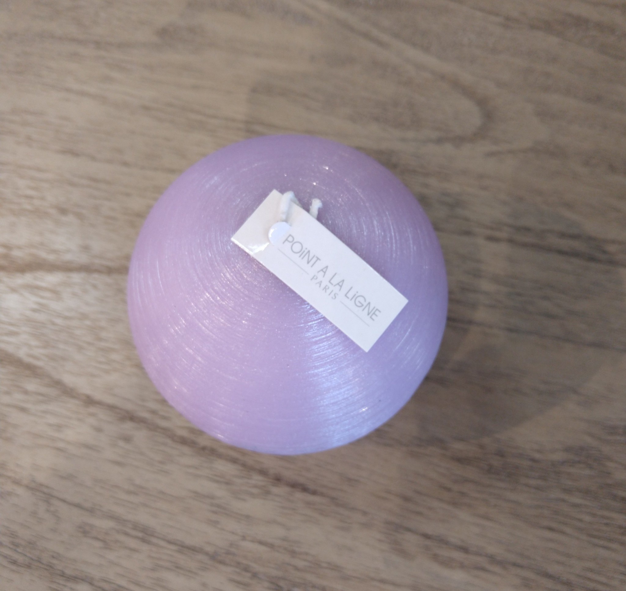 Point a la Ligne Sphere #3 Lilac Candle - Designer's Studio
