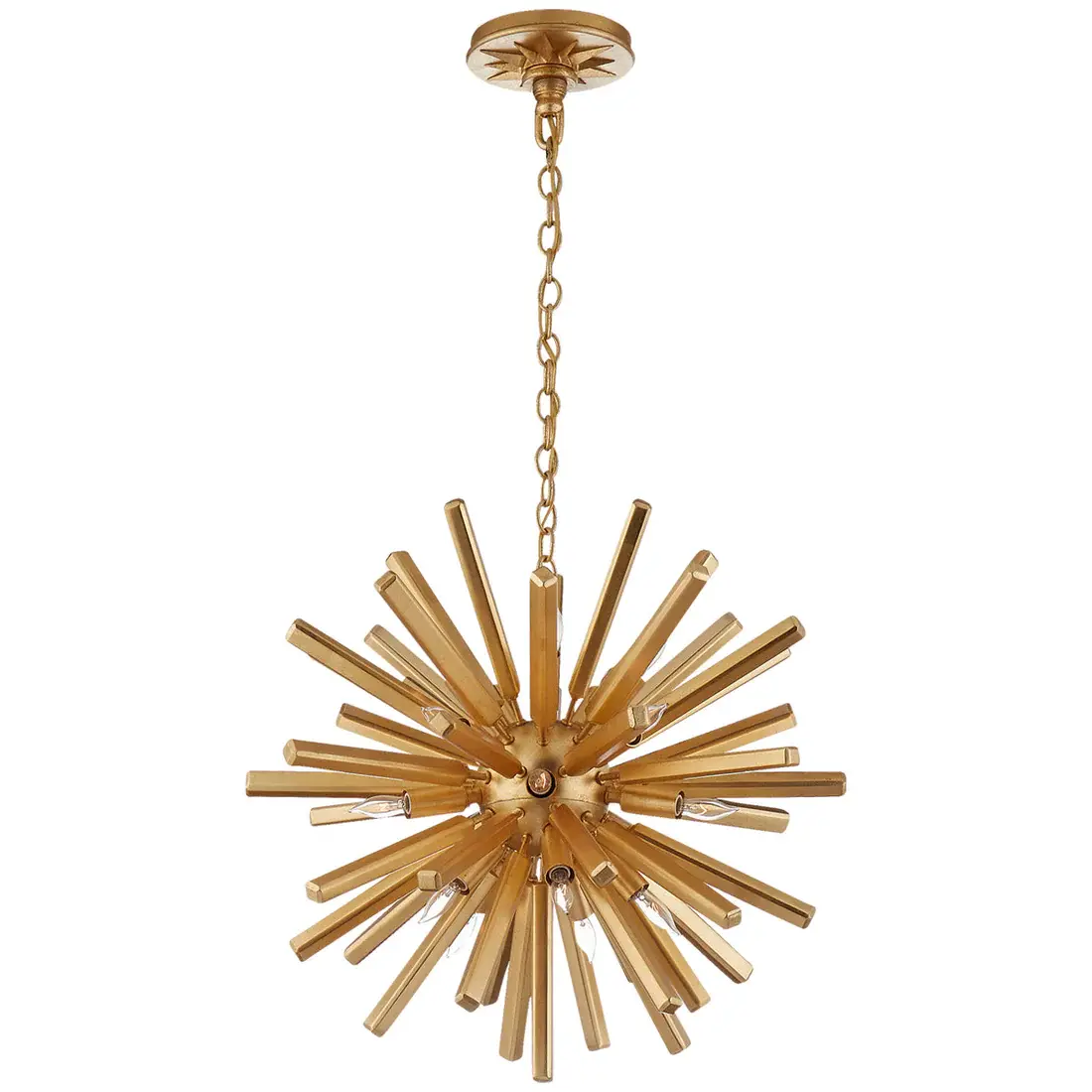 Lawrence Small Sputnik Chandelier In Gild - Designer's Studio