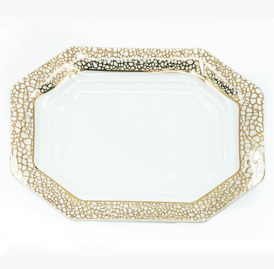 Annieglass Mosaic Serving Platters 24K Gold - Designer's Studio