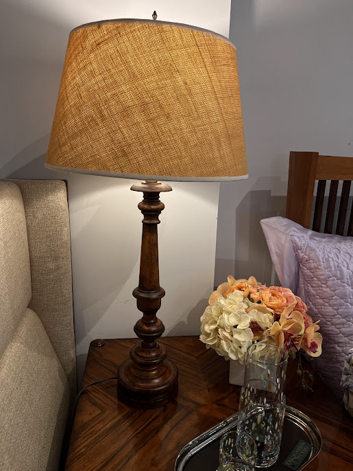 Wooden Turned Column Lamp - Designer's Studio