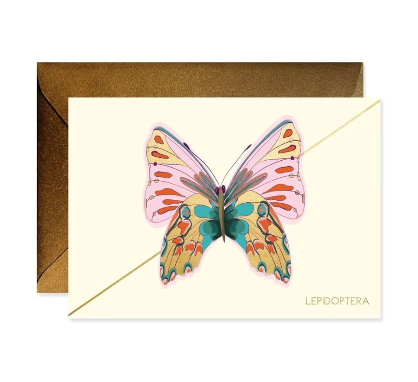 Rose Monarch Greeting Card - Designer's Studio