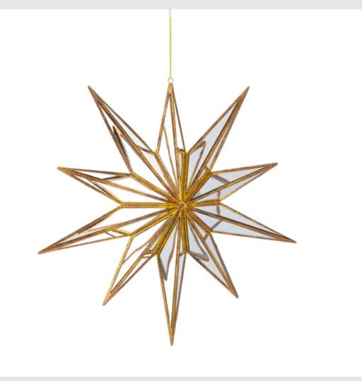 Mirrored Star Ornament 15" - Designer's Studio
