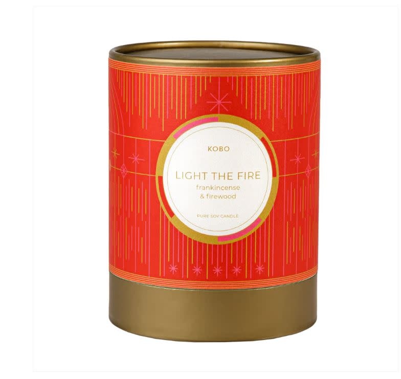 Kobo Light the Fire Pure Soy Holiday Candle - Designer's Studio