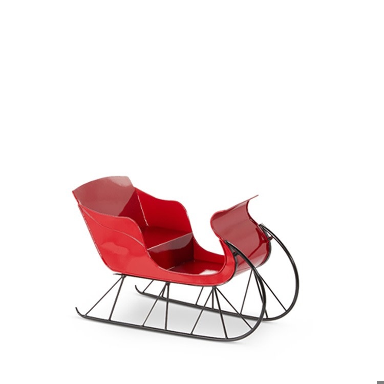 RAZ Imports Red Sleigh 25" - Designer's Studio