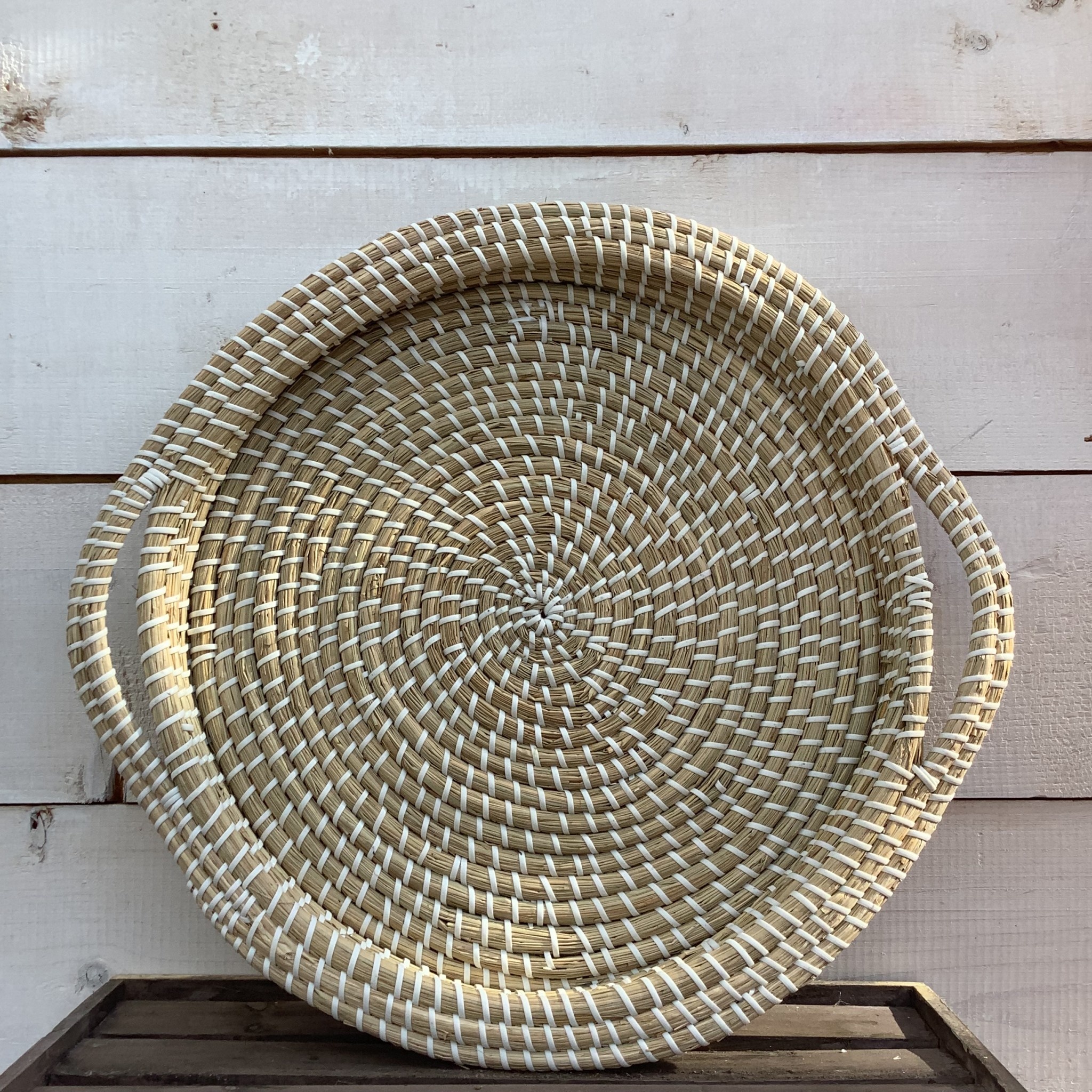 Round Tray w/Handles - Christie's Gardens and Greenhouses Ltd.