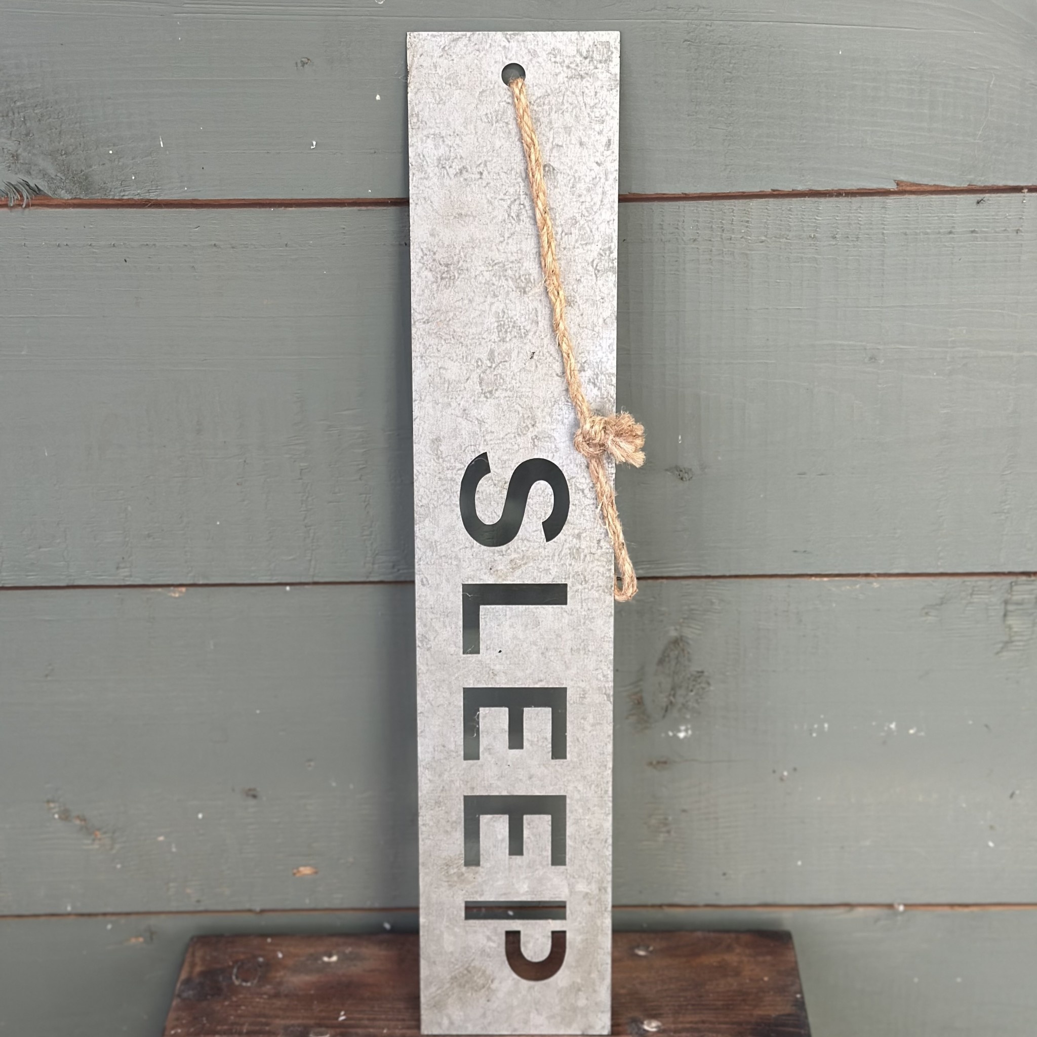 Sign, Sleep Metal Message - Christie's Gardens and Greenhouses Ltd.