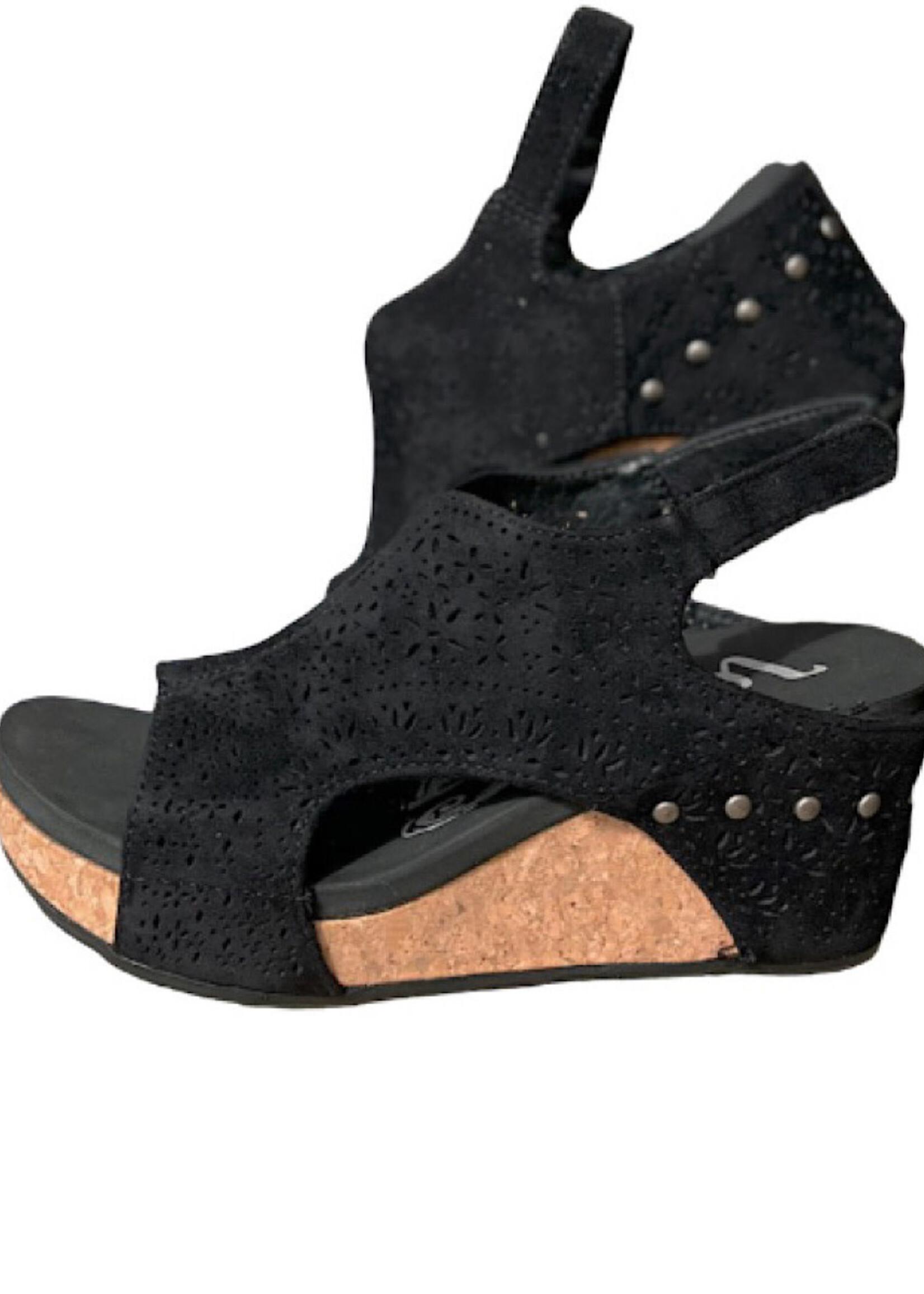 Very G Free Fly Black Wedge - Main Street Boutique