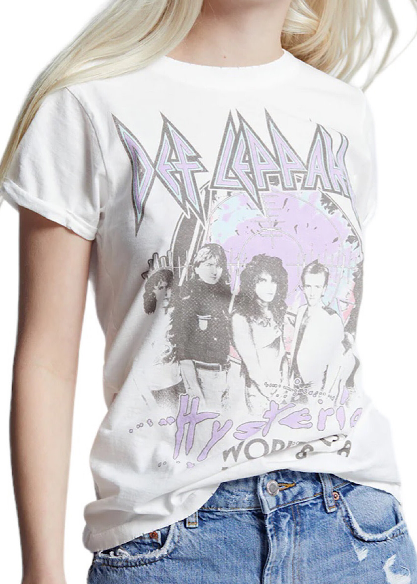 Def Leppard 1987 White Tee - Main Street Boutique