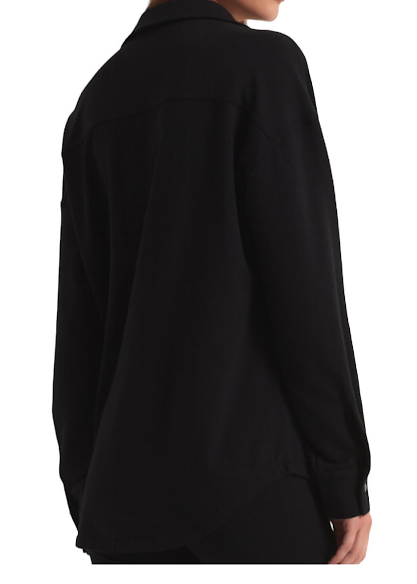 Z Supply WHF Modal Shirt Jacket Black - Main Street Boutique
