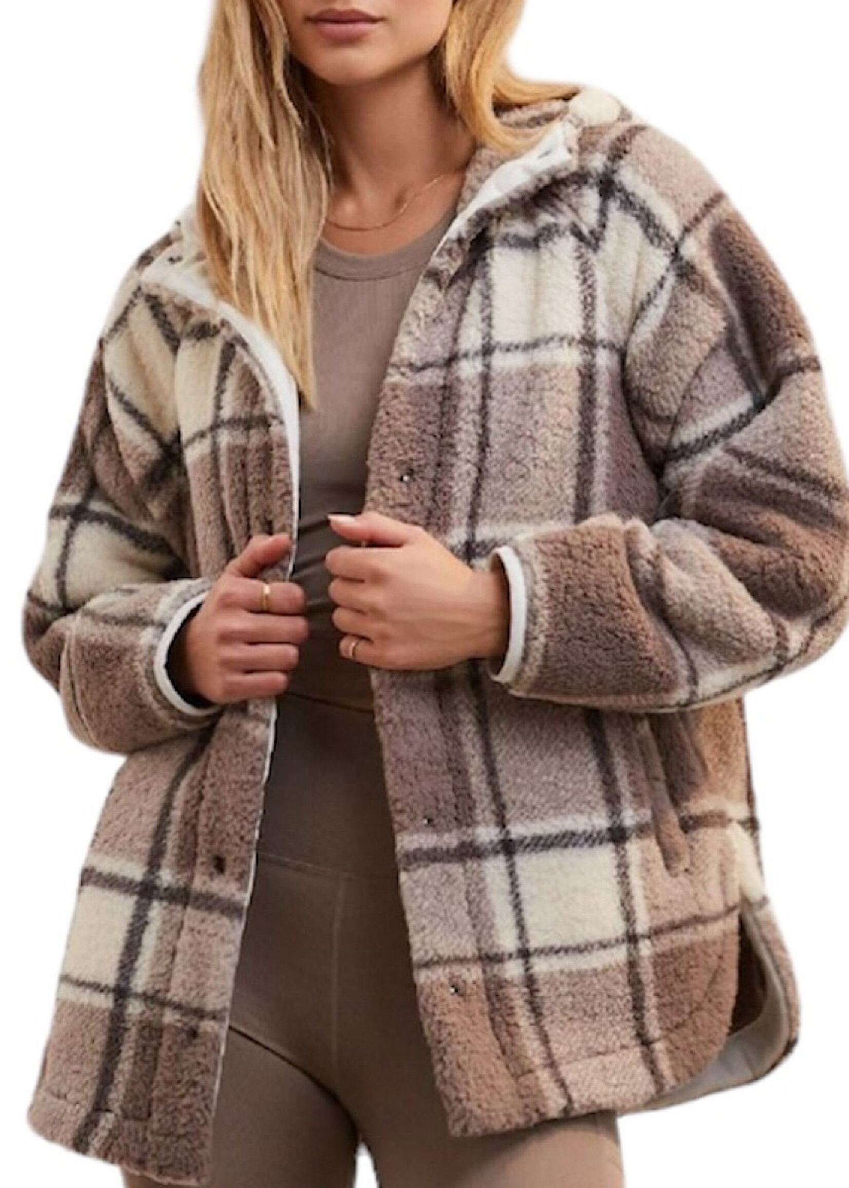 Z Supply Cross Country Plaid Jacket Lunar Grey - Main Street Boutique