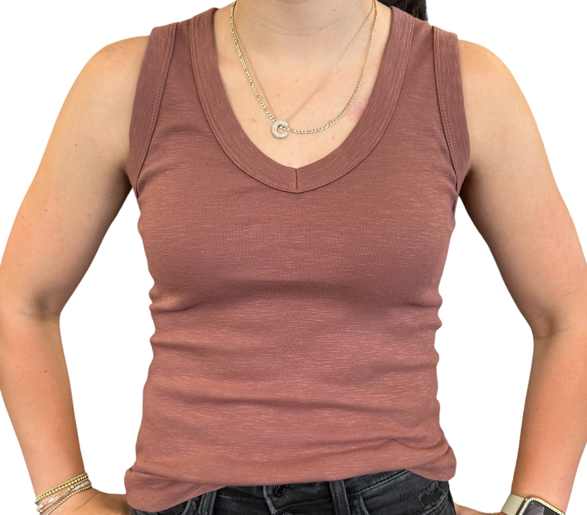 Marsala Cooper Tank - Main Street Boutique