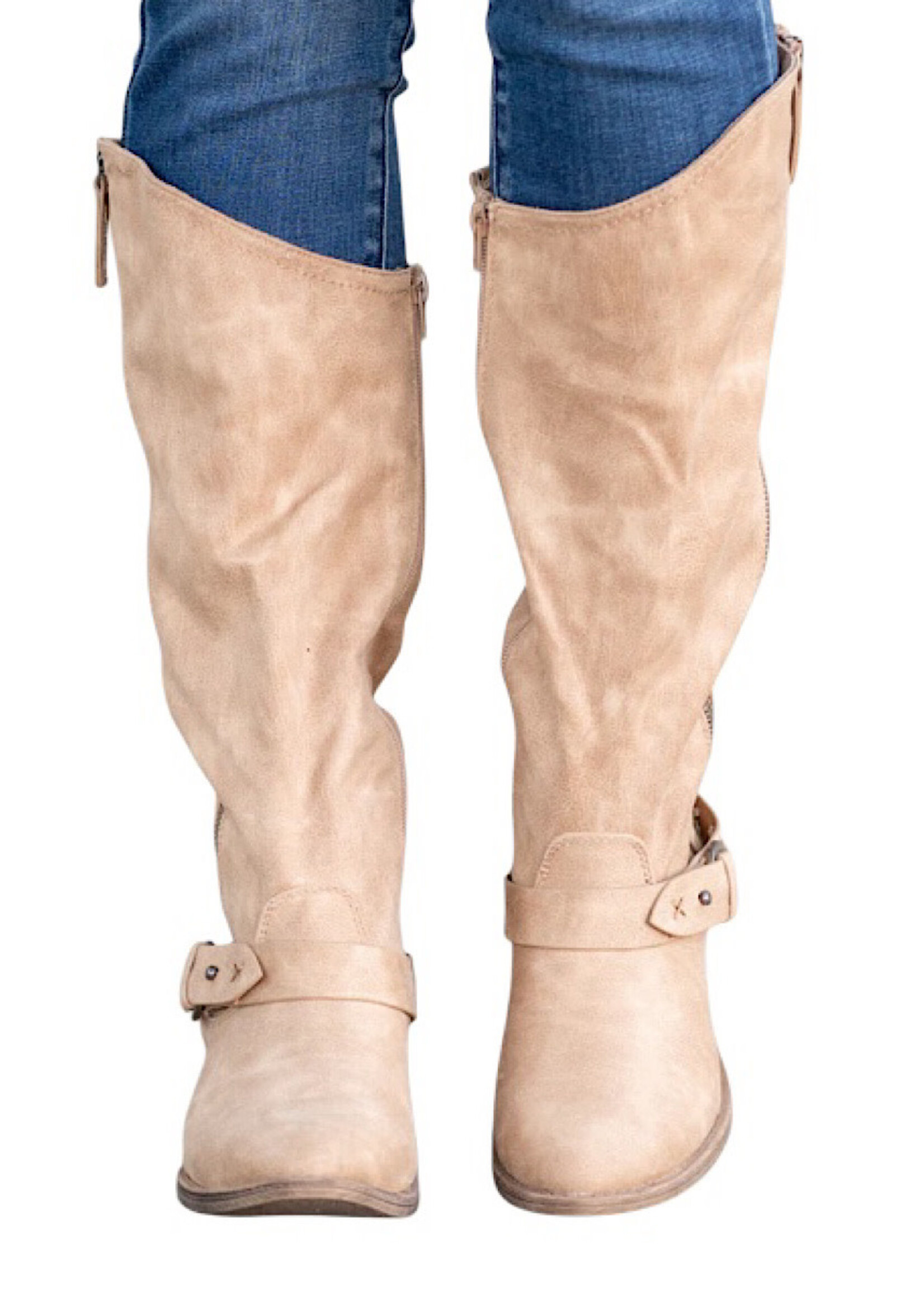 Very G Merlot Cream Boot - Main Street Boutique