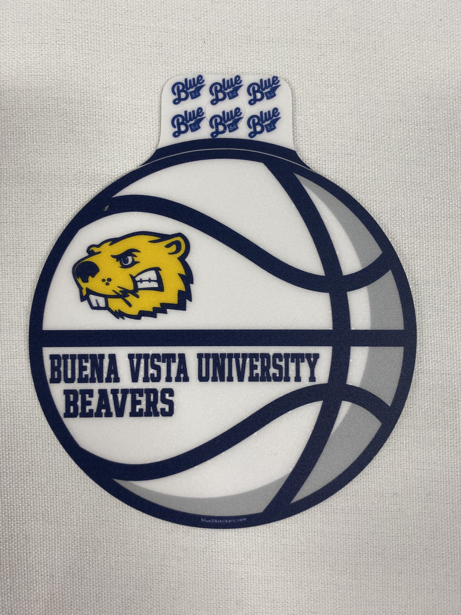 Blue 84 Basketball Sticker - Buena Vista University Spirit Store