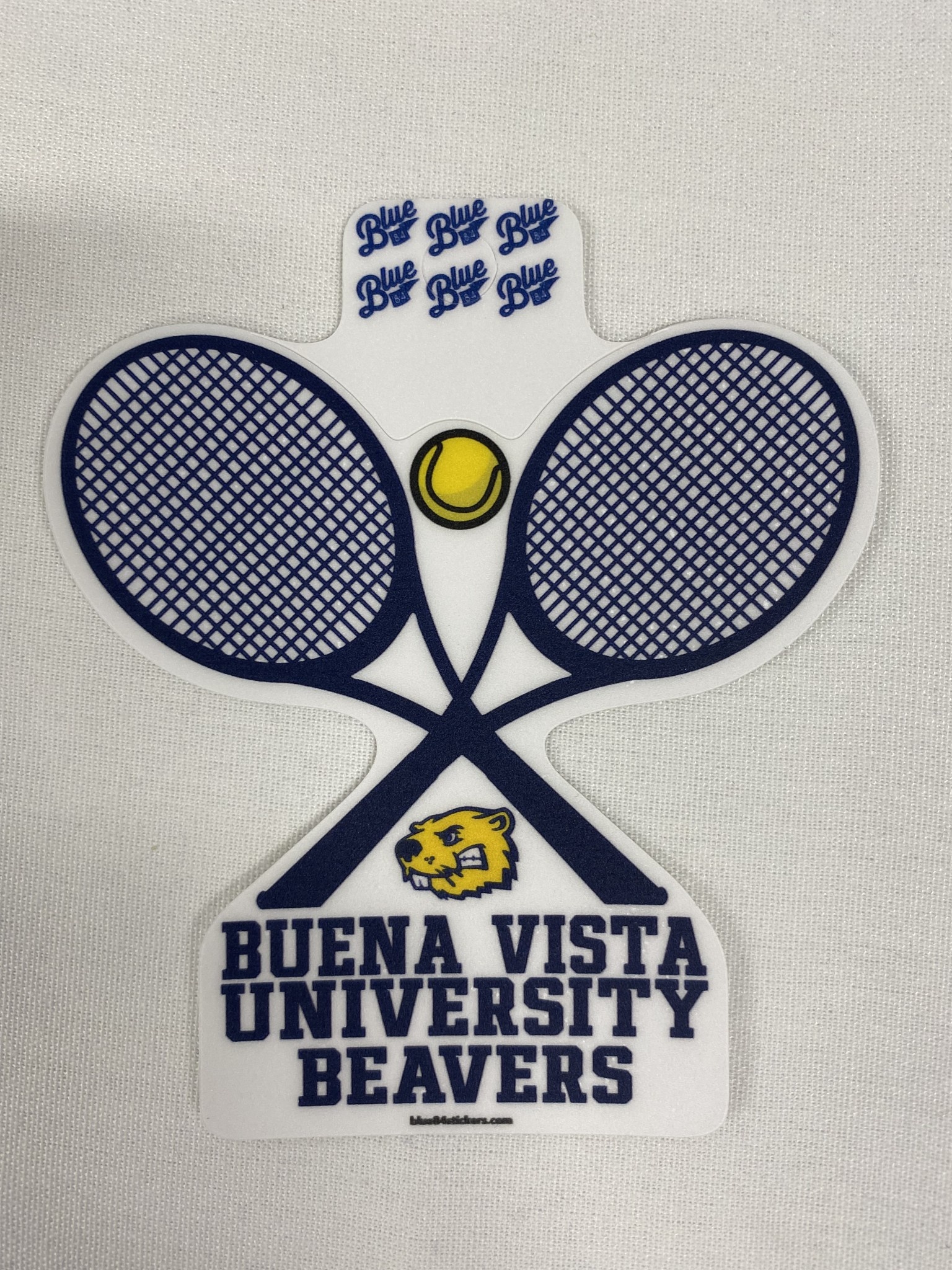 Blue 84 Tennis Sticker - Buena Vista University Spirit Store