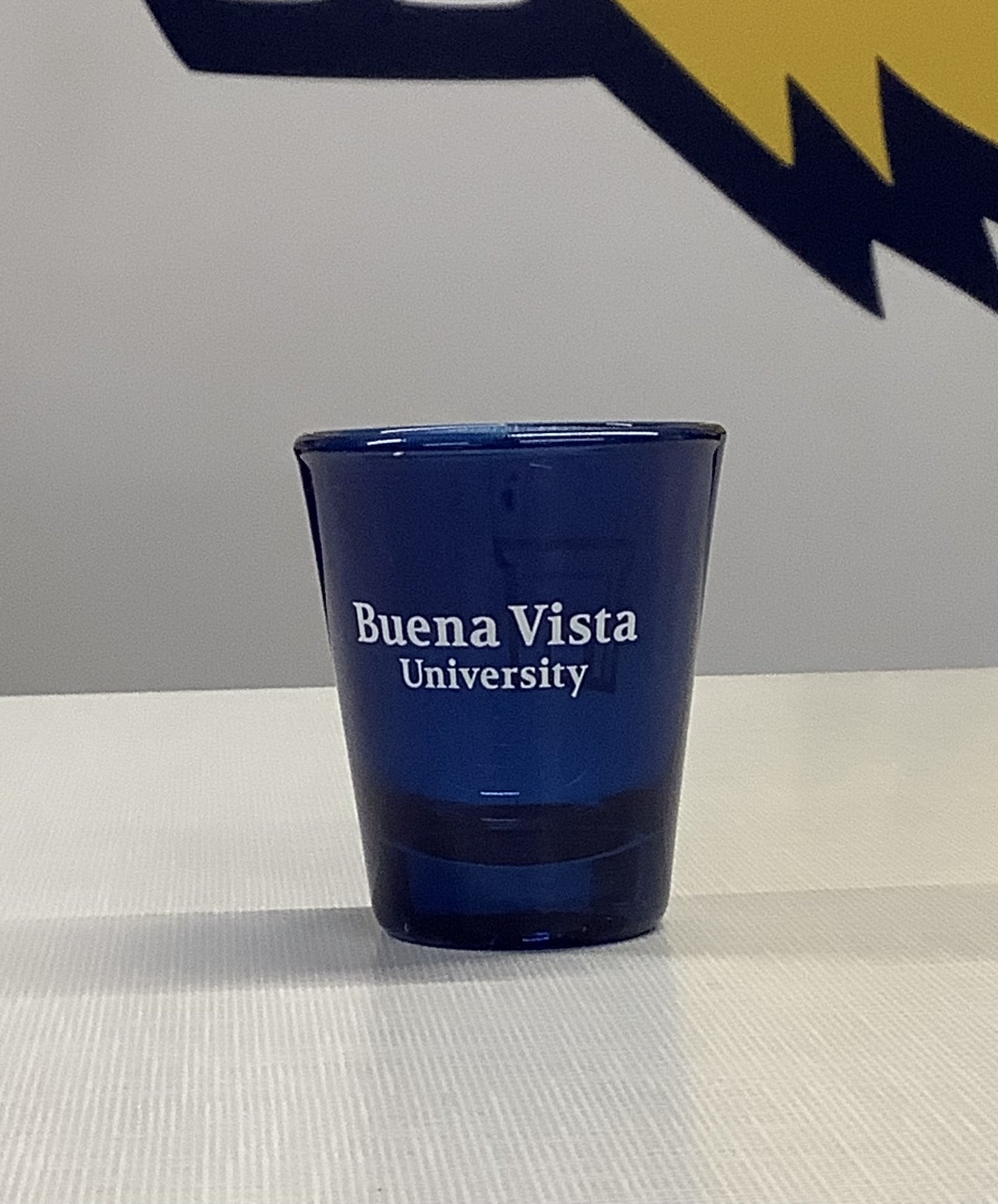 Navy Tapered Shot Glass - Buena Vista University Spirit Store