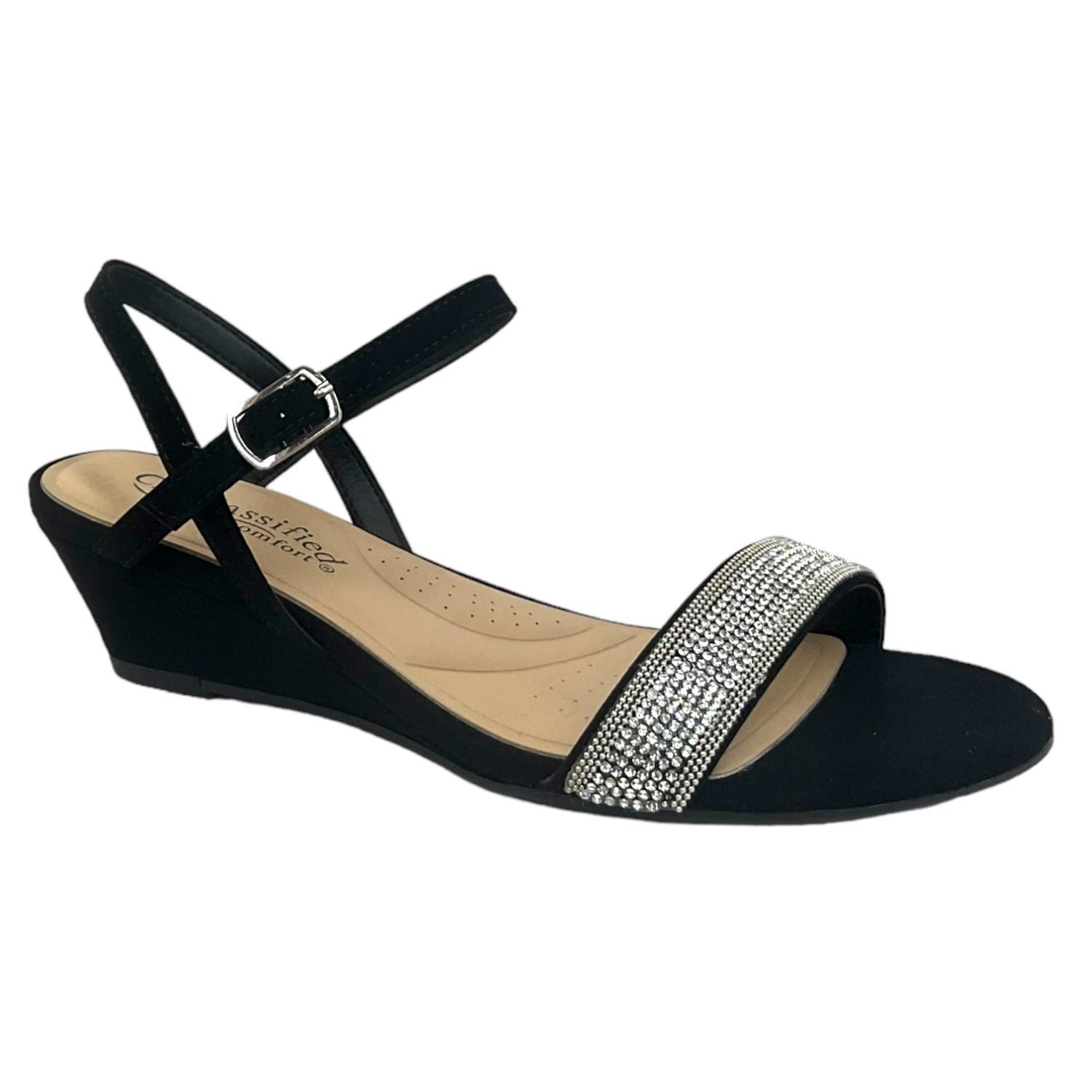 CITY CLASSIFIED RHINESTONE BAND WEDGE INSPIRE - Michael's and Jody's