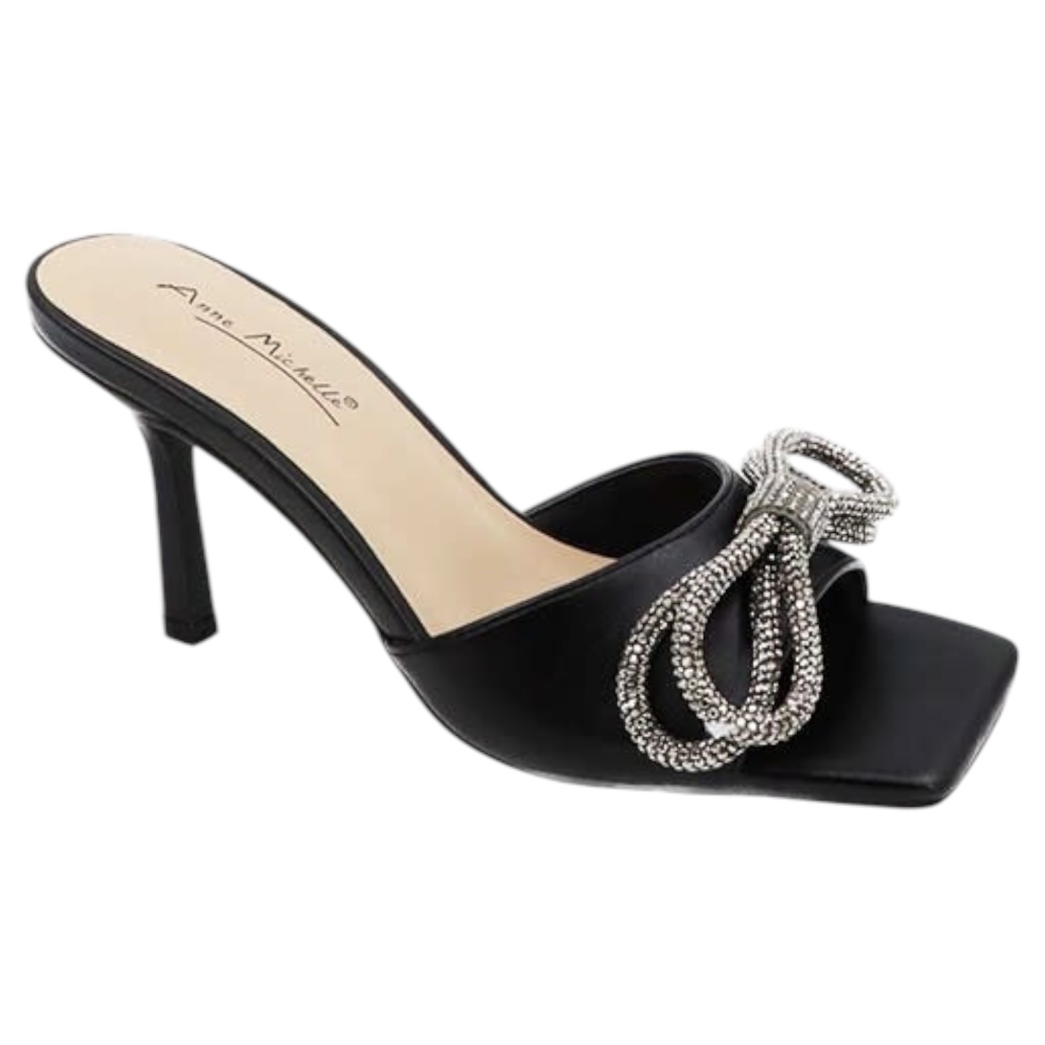 ANNE MICHELLE RHINESTONE BOW HEEL ZEAL-77 - Michael's and Jody's