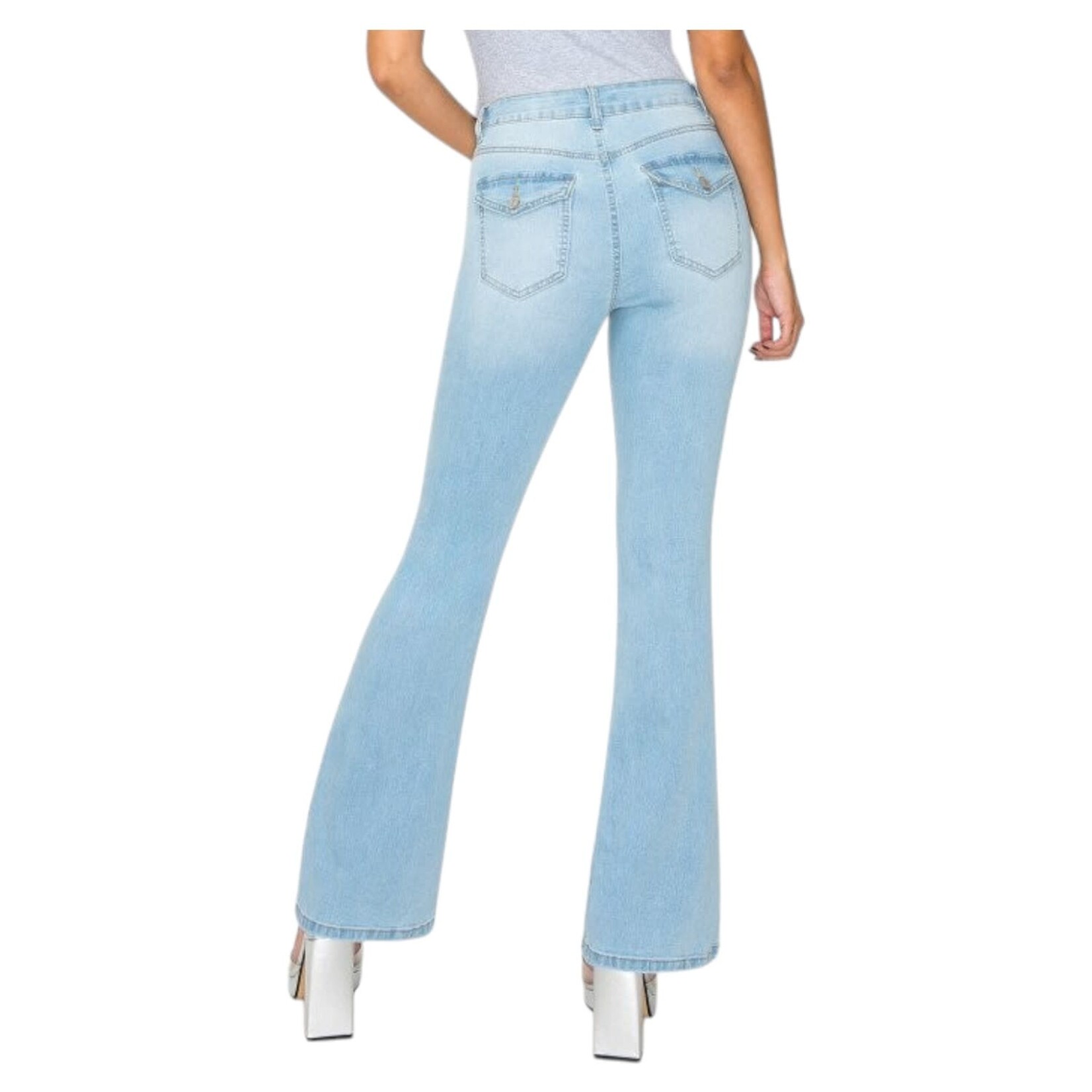 WAX FLAP BACK POCKET BOOTCUT JEAN 90344 - Michael's and Jody's