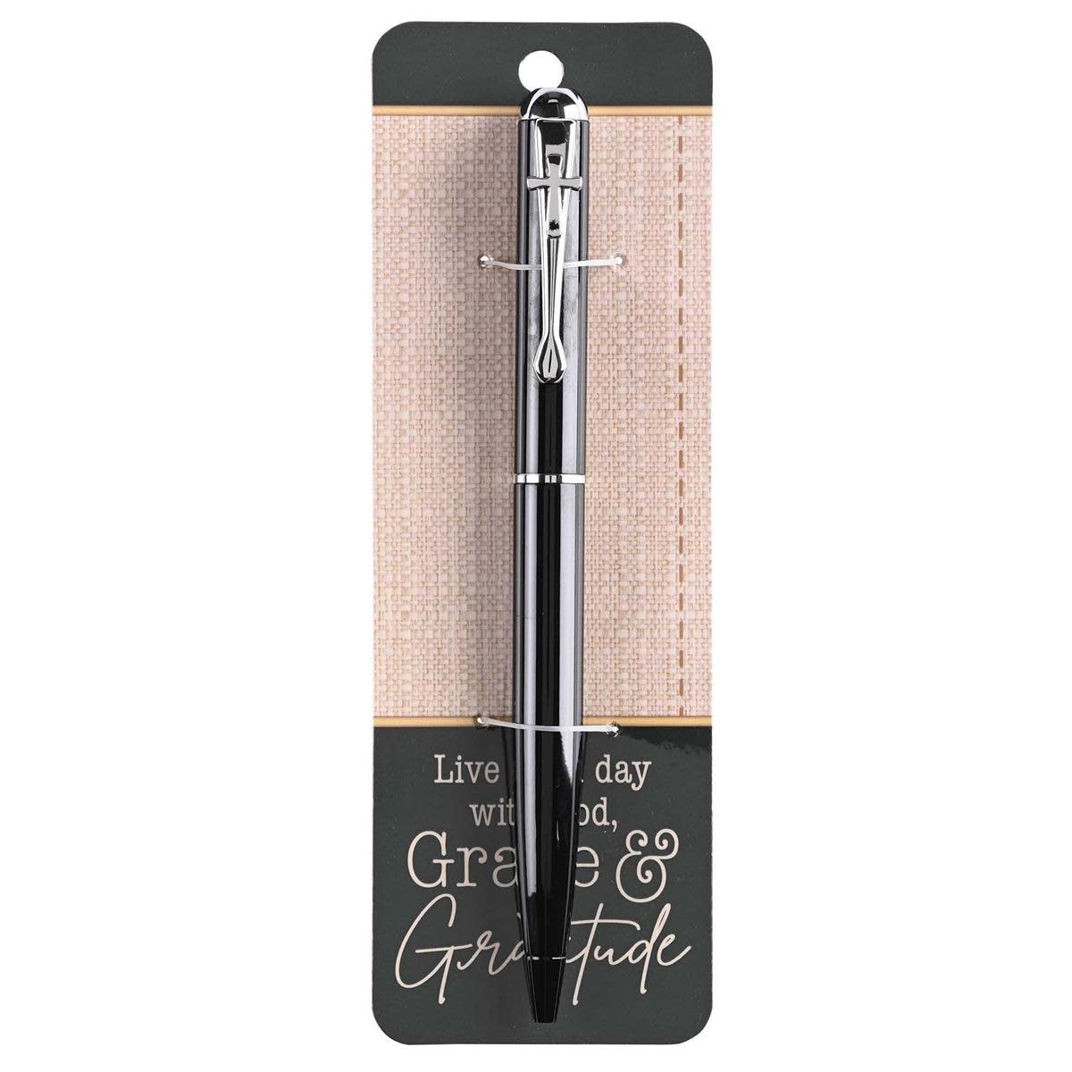 Grace & Gratitude Pen - Black - Bethany Lutheran College Bookstore