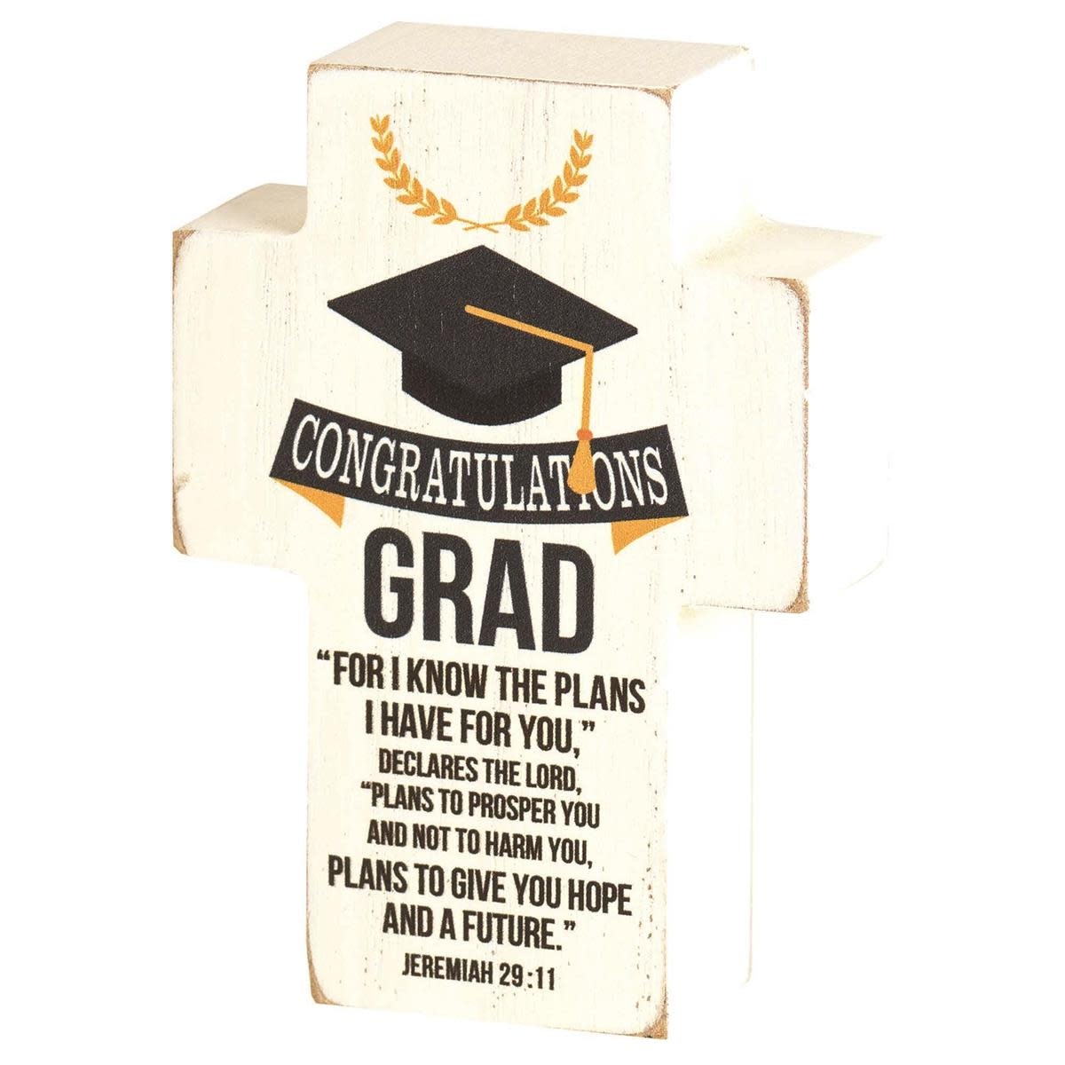 Congratulations Grad - Jeremiah 29:11 Tabletop Cross - Bethany Lutheran ...