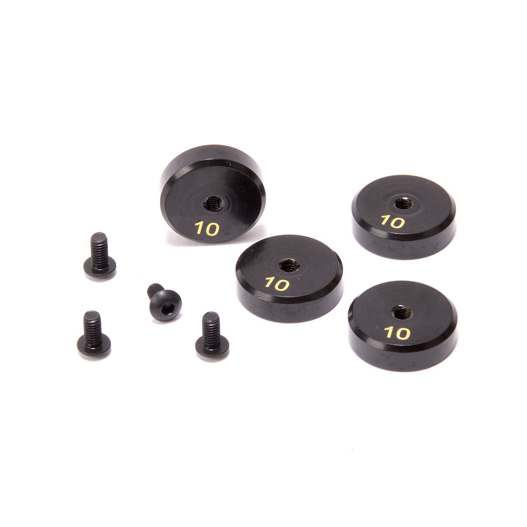 Schumacher U8774 Brass Circular Weights - 10g ( 4pk) - discountRCstore.com