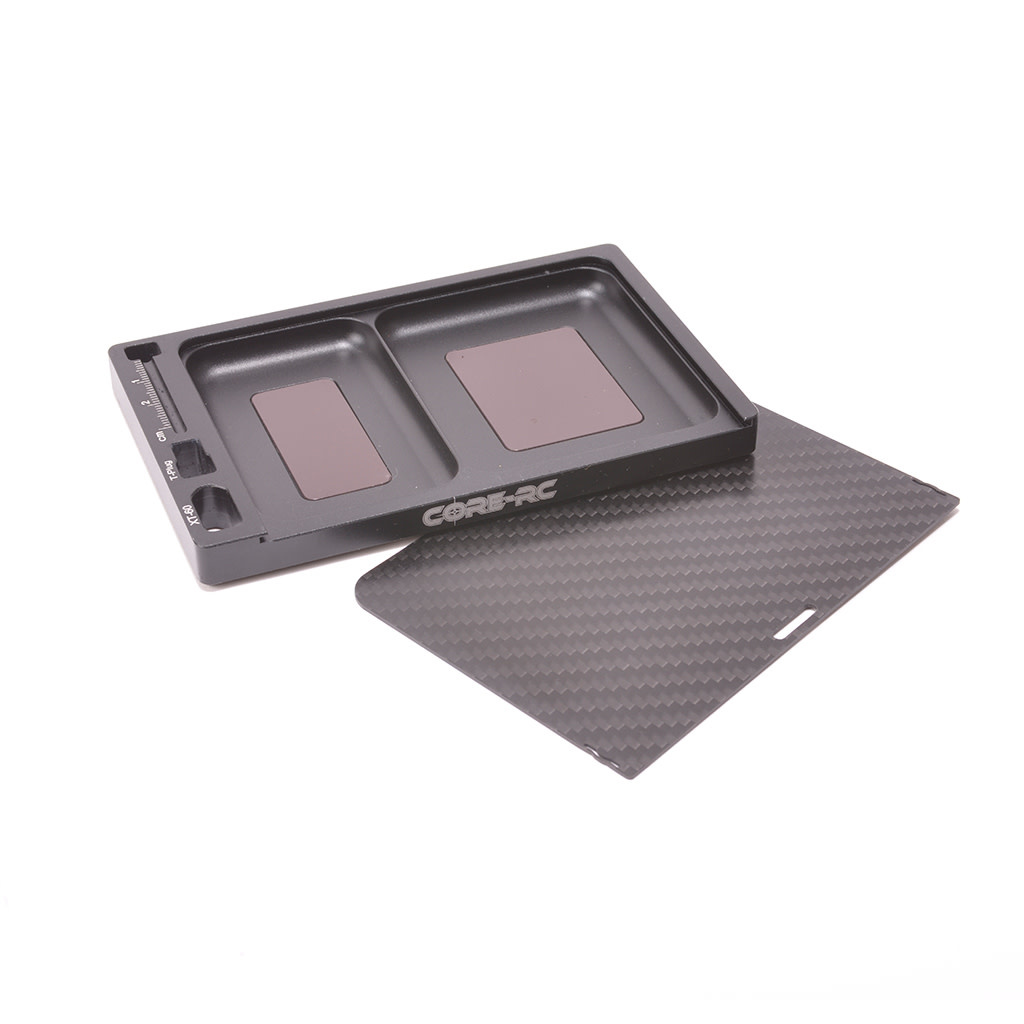 Core RC CR877 Alloy and Carbon Magnetic Screw Tray - discountRCstore.com