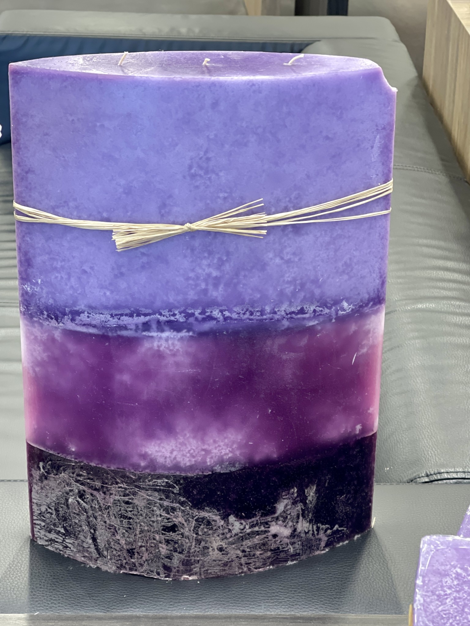 STONE PILLAR CANDLE ELLIPTICAL - CANDLE TIME