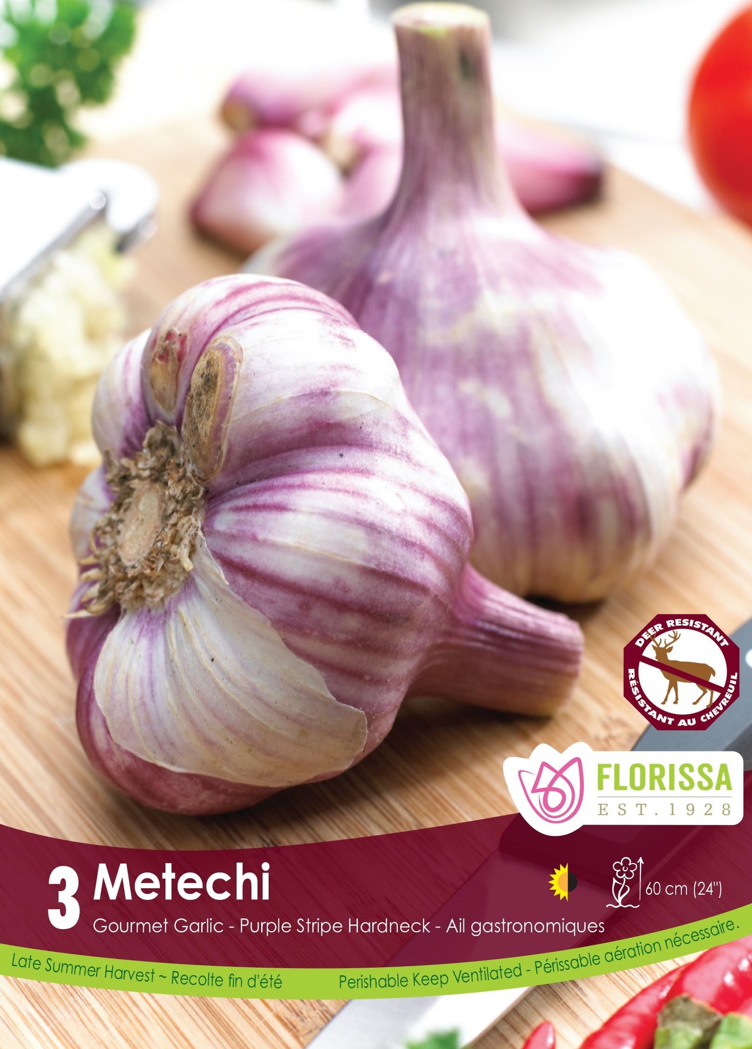 Metechi Garlic 3/pkg - Hunniford Gardens