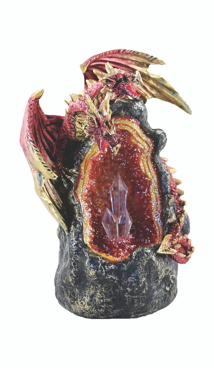 Dragon Back Flow Burner With LED 7" - Lavender and Sage