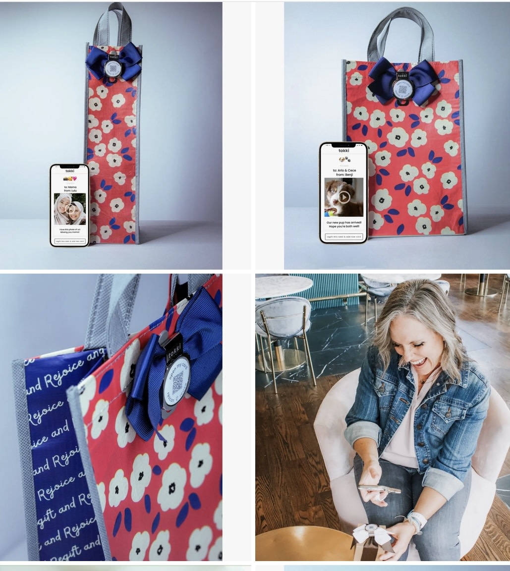 Reusable QR Code Gift Bag for bottles - Traveling Boutique