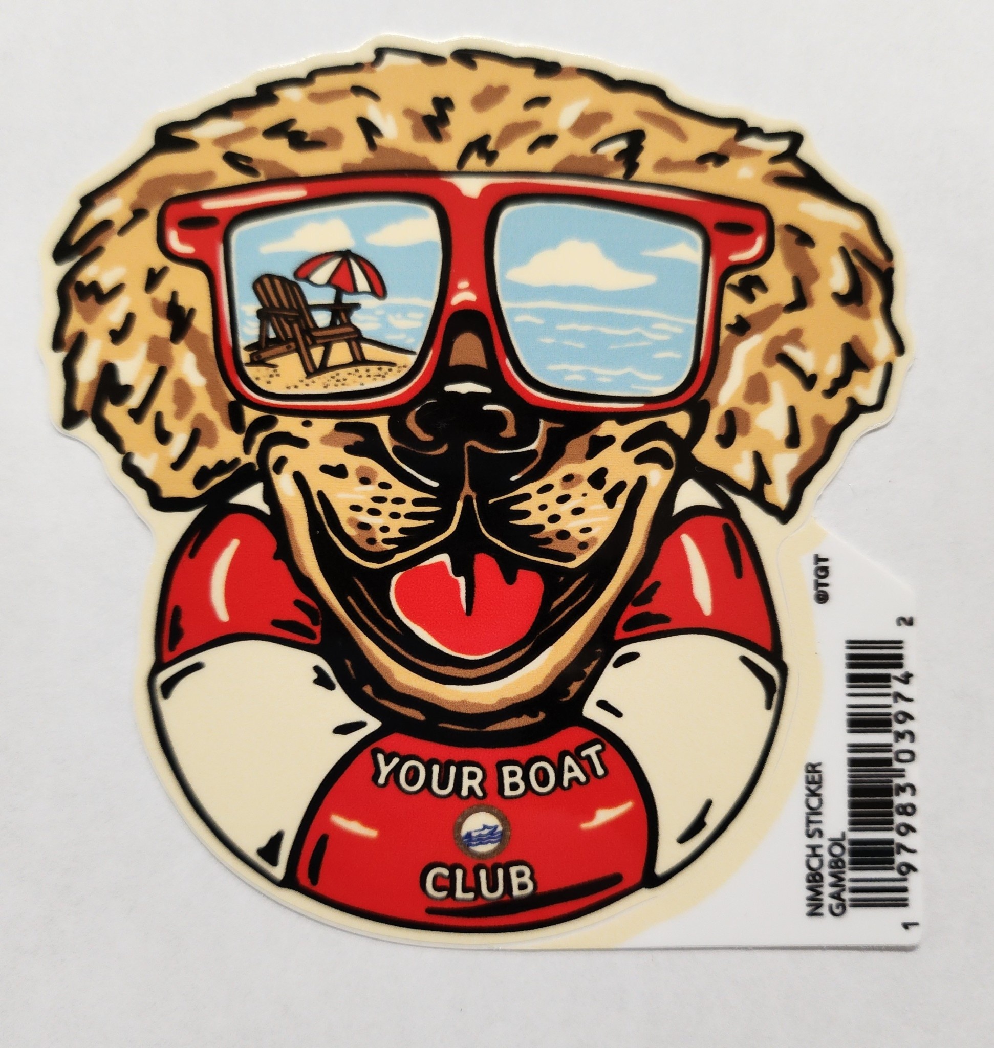 YBC Branded YBC GAMBOL DOG STICKER - Your Boat Club