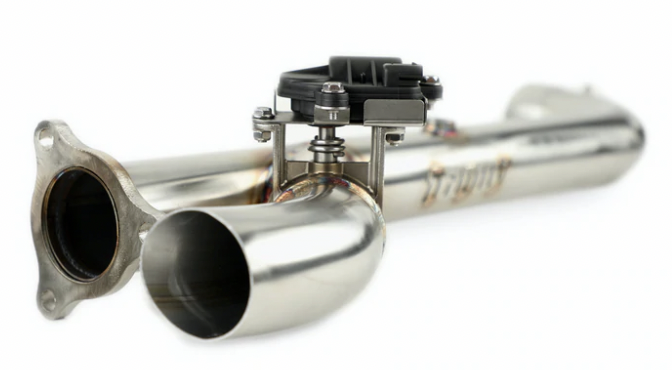 Trinity Racing Side Piece Header Pipe with Electronic Cutout for RZR ...
