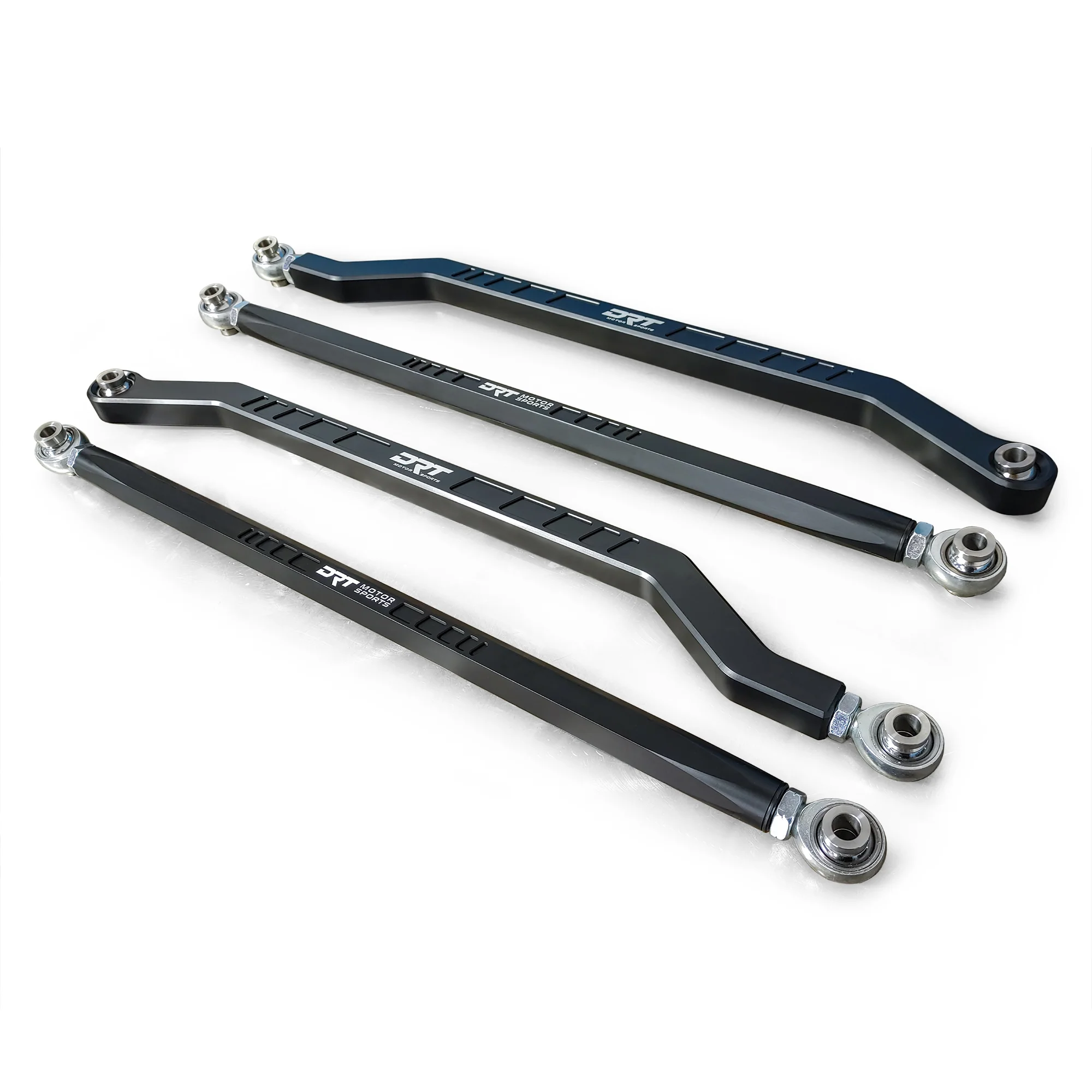 DRT Motorsports Billet Aluminum High Clearance Radius Rod Set, Black ...
