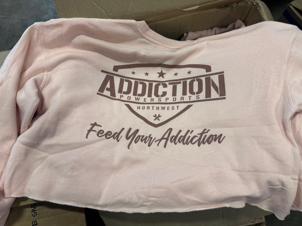 Addiction Crew Neck Crop Top - Addiction Powersports NW