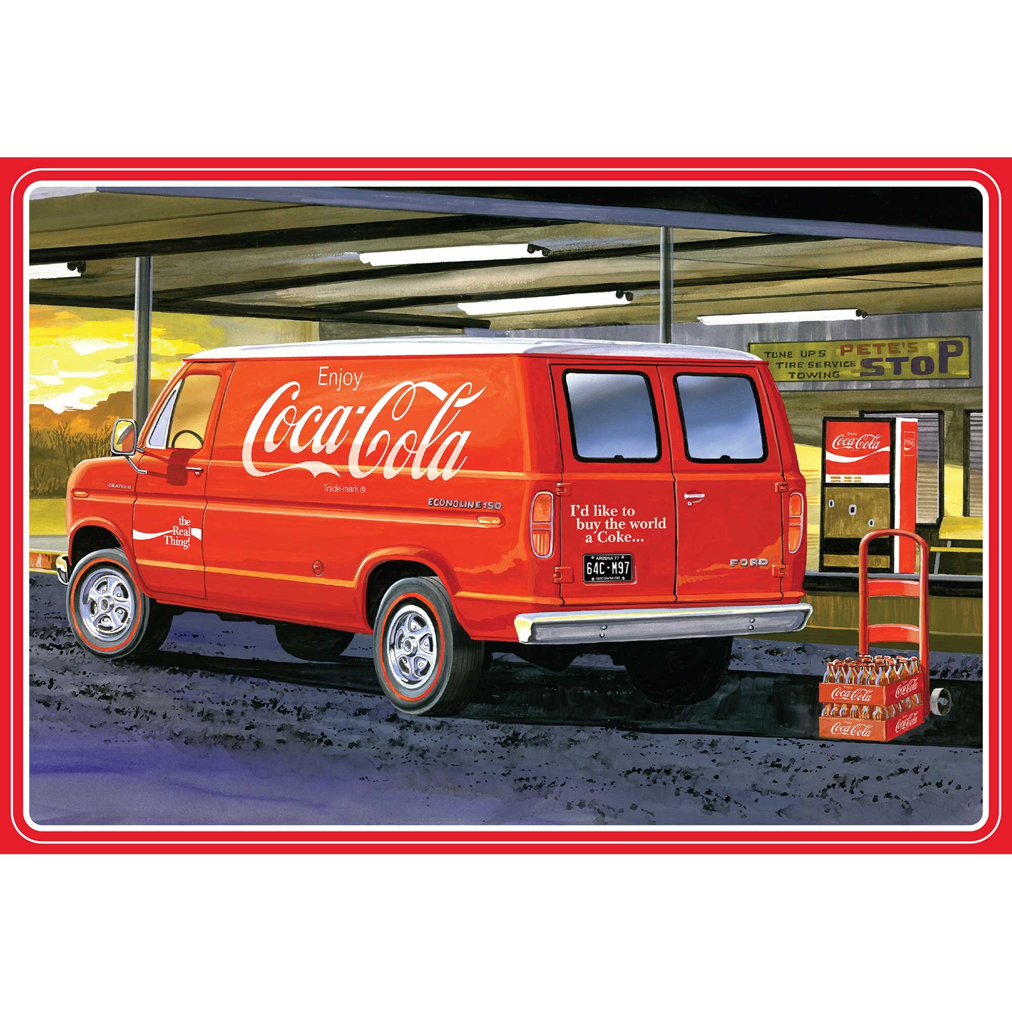 1/25 1977 Ford Van with Vending Machine, Coca-Cola - Get A Hobby
