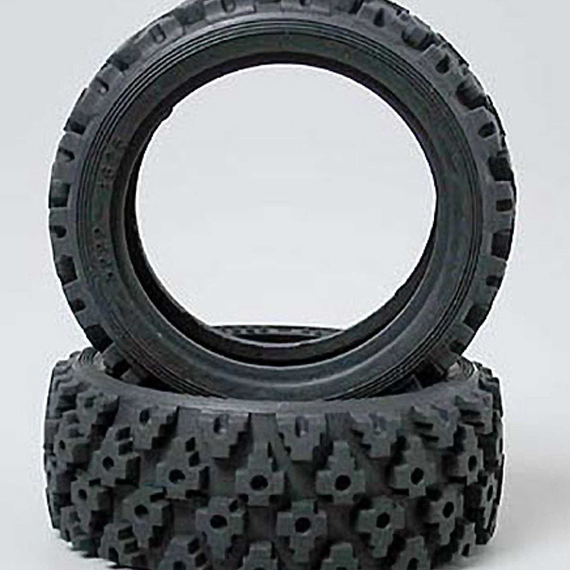 1/10 Rally Block Front/Rear Tires (2) - Get A Hobby