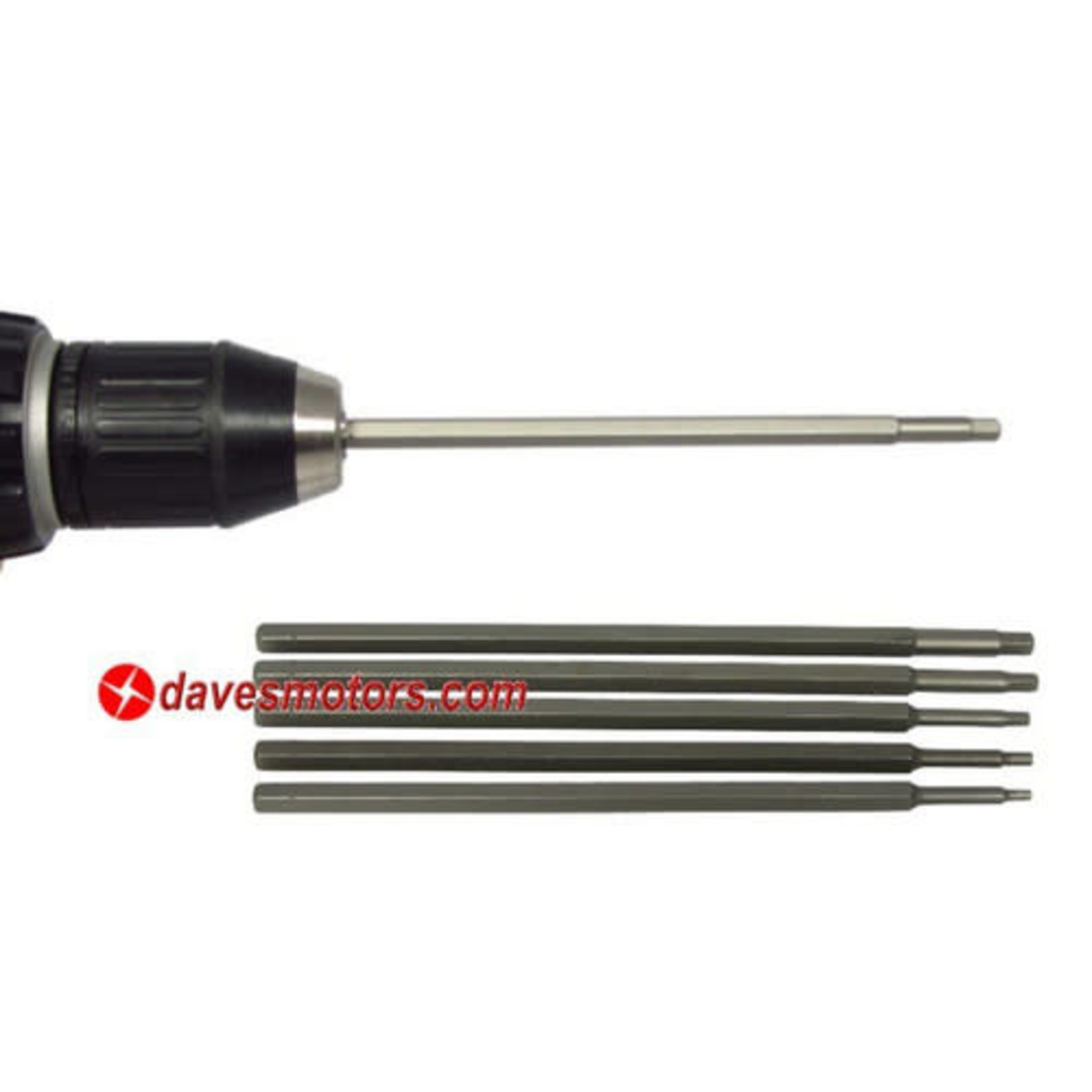 Allen (Hex) Hardened Steel Drivers - Set of 5 (2,2.5,3,4,5mm) - Get A Hobby