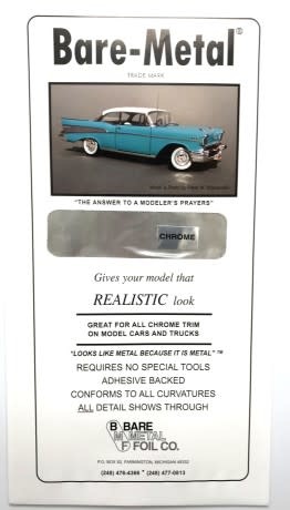 6 x 11 Thin Sheet Chrome Foil - Get A Hobby