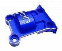 Traxxas X-Maxx Aluminum Upper Rear Gear Box Cover (Blue) - Get A Hobby