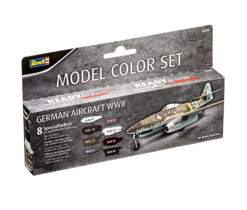 Model Color: WWII German Aircraft Acrylic Paint Set (8 Colors) 18ml ...